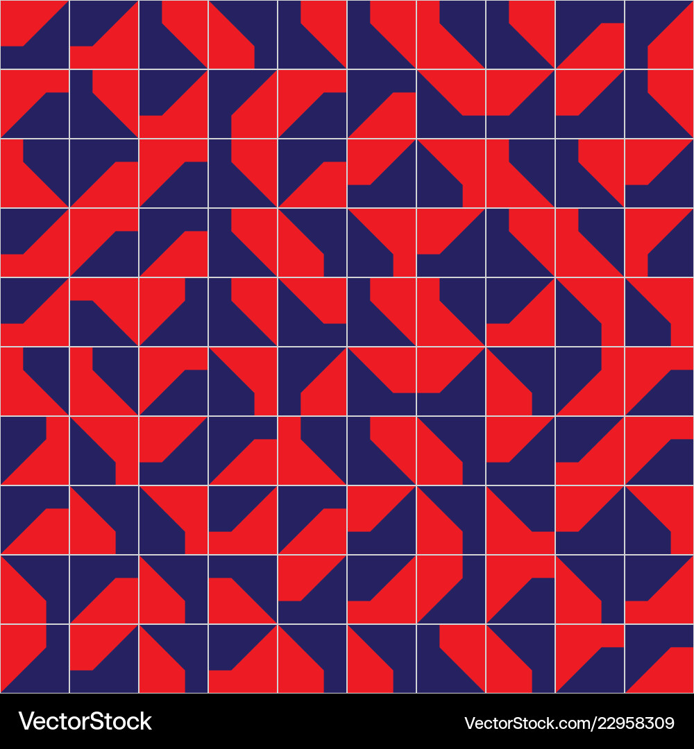 Abstract modernist style geometric tiles seamless Vector Image