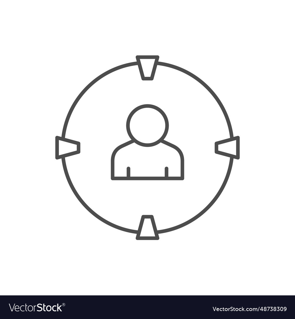 Person choosing line outline icon Royalty Free Vector Image Person choosing line outline icon Royalty Free Vector Image