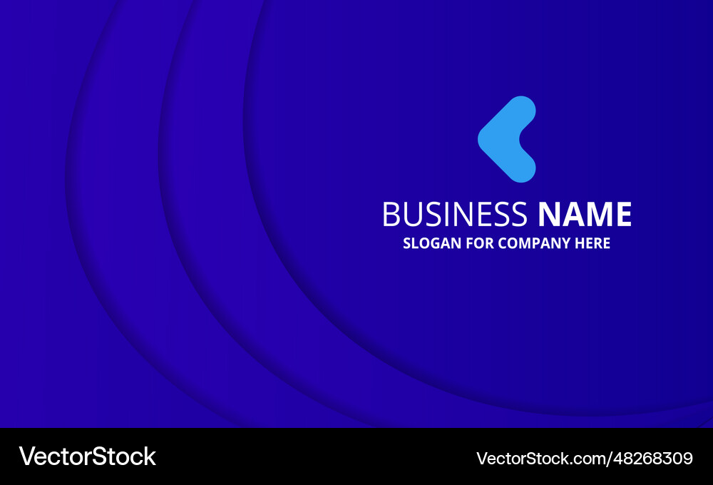 Stylish blue corporate background with curves Vector Image