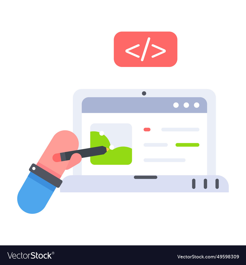 Visual designing Royalty Free Vector Image - VectorStock