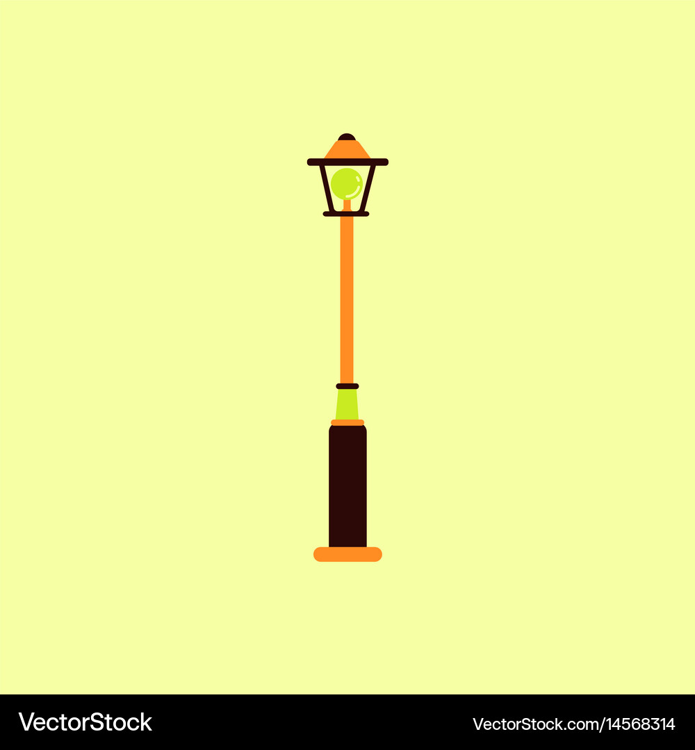 Street light icon lamp Royalty Free Vector Image