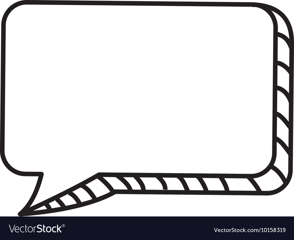 Bubble message communication icon graphic Vector Image