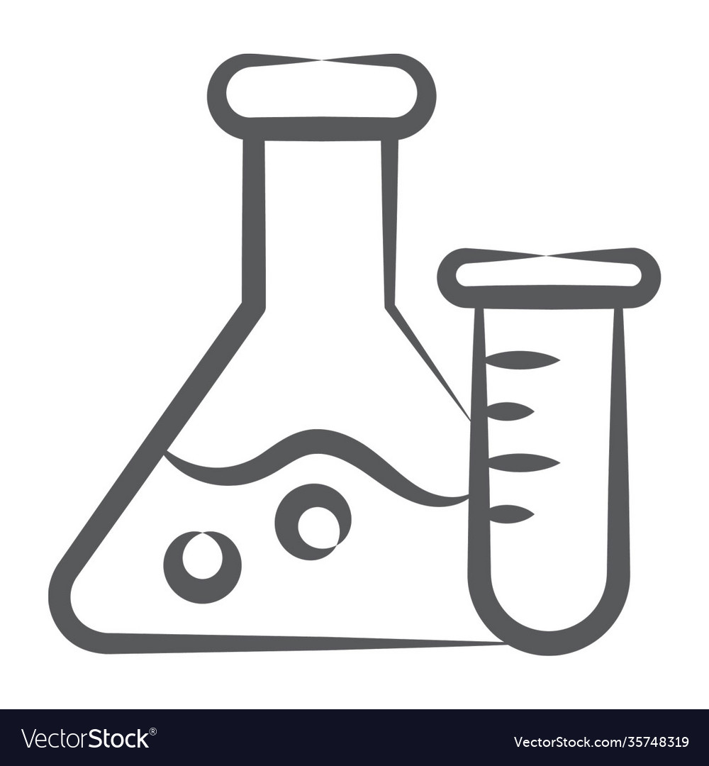 Flask Royalty Free Vector Image - VectorStock