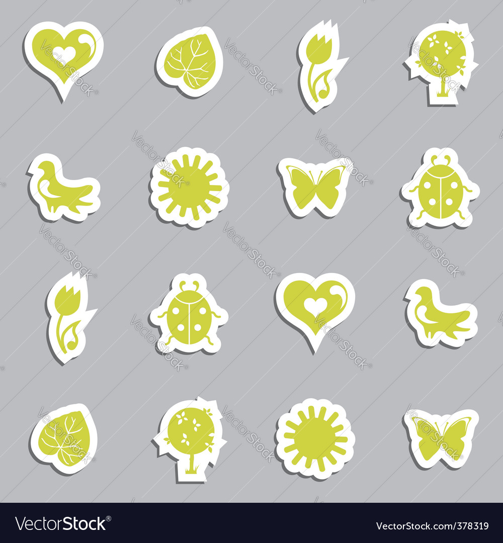 Icon set Royalty Free Vector Image - VectorStock
