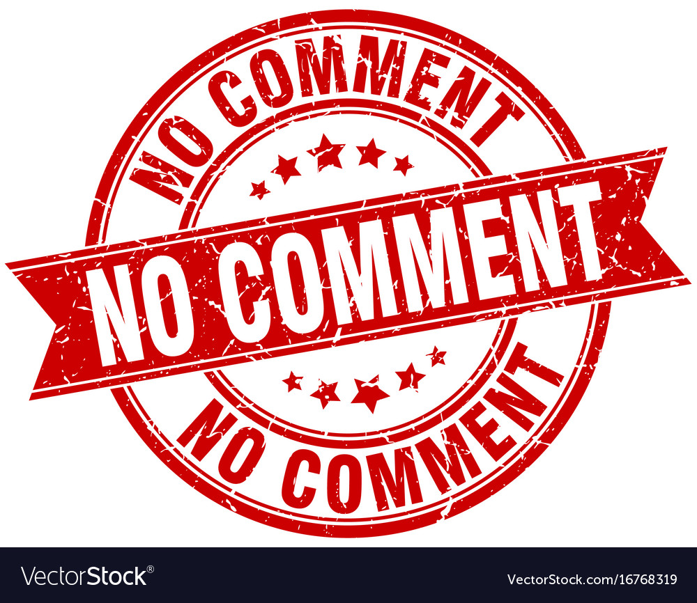No comment round grunge ribbon stamp Royalty Free Vector