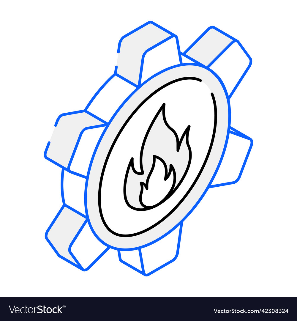 Burning process Royalty Free Vector Image - VectorStock