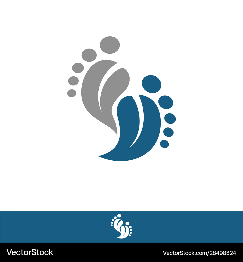 Human feet icon on white background feet Vector Image