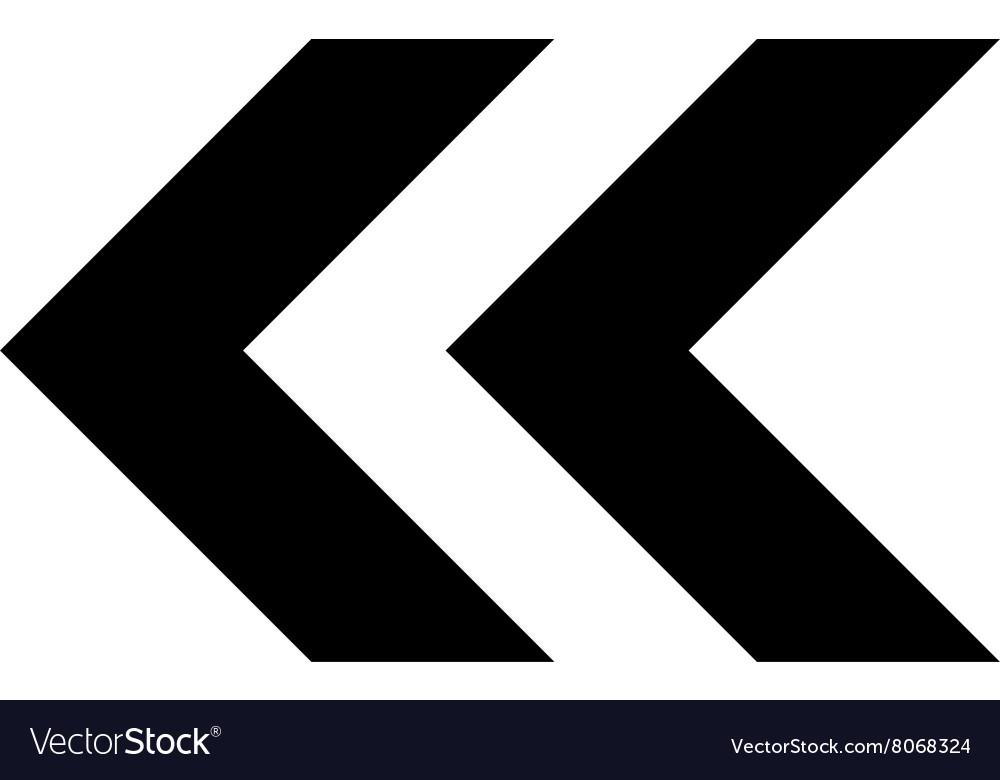 Shift left flat icon Royalty Free Vector Image