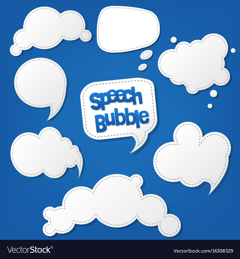 Speech bubble set Royalty Free Vector Image - VectorStock