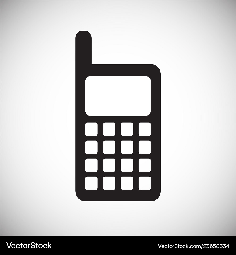 Phone icons set on white background for graphic Vector Image