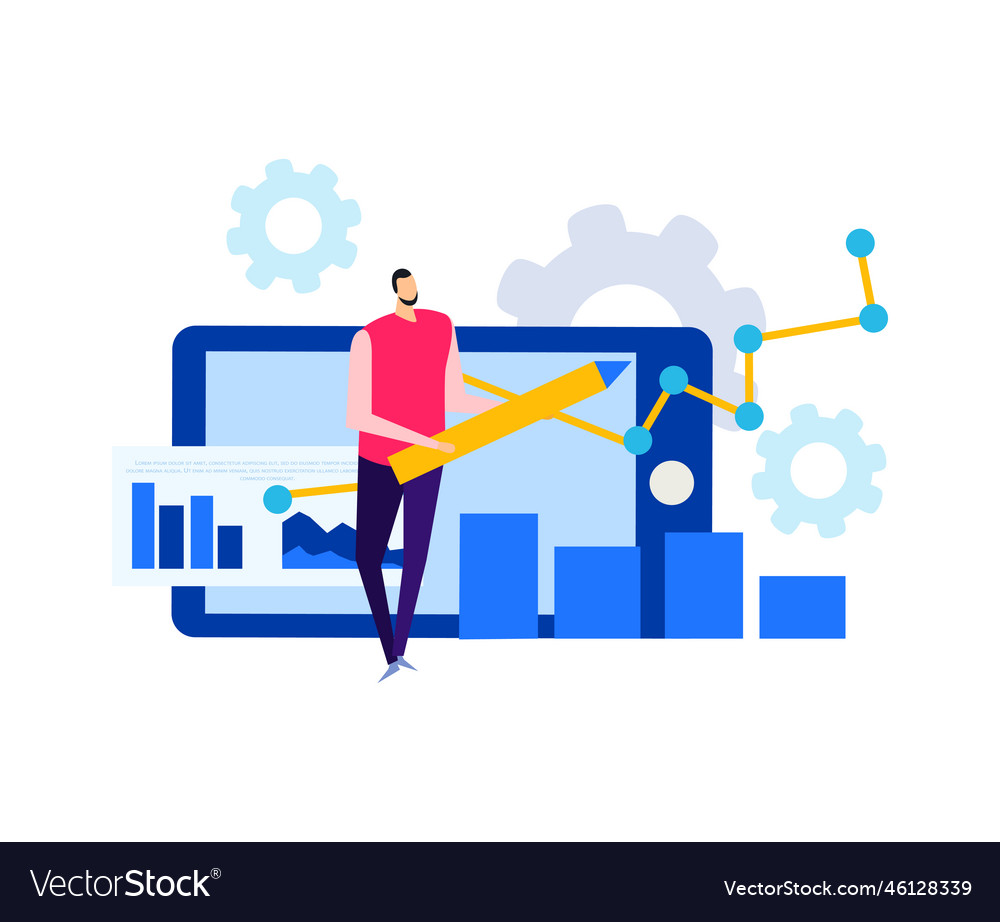 Business gadget analytics composition Royalty Free Vector Business gadget analytics composition Royalty Free Vector