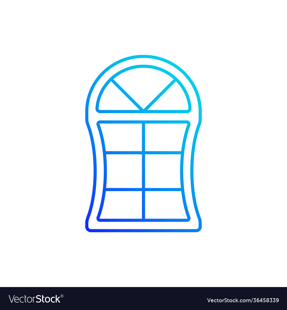 Custom windows linear icon Royalty Free Vector Image