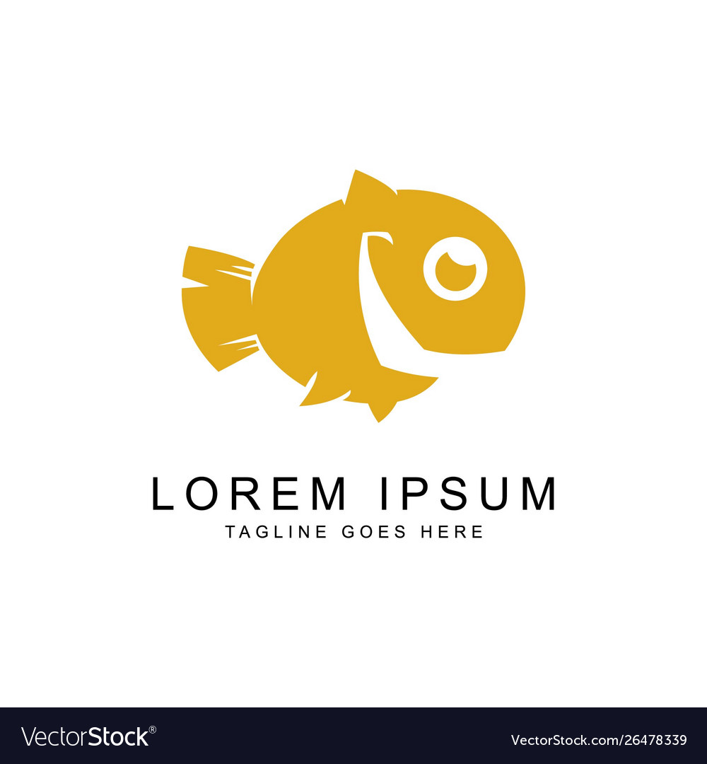 Fish logo template Royalty Free Vector Image - VectorStock