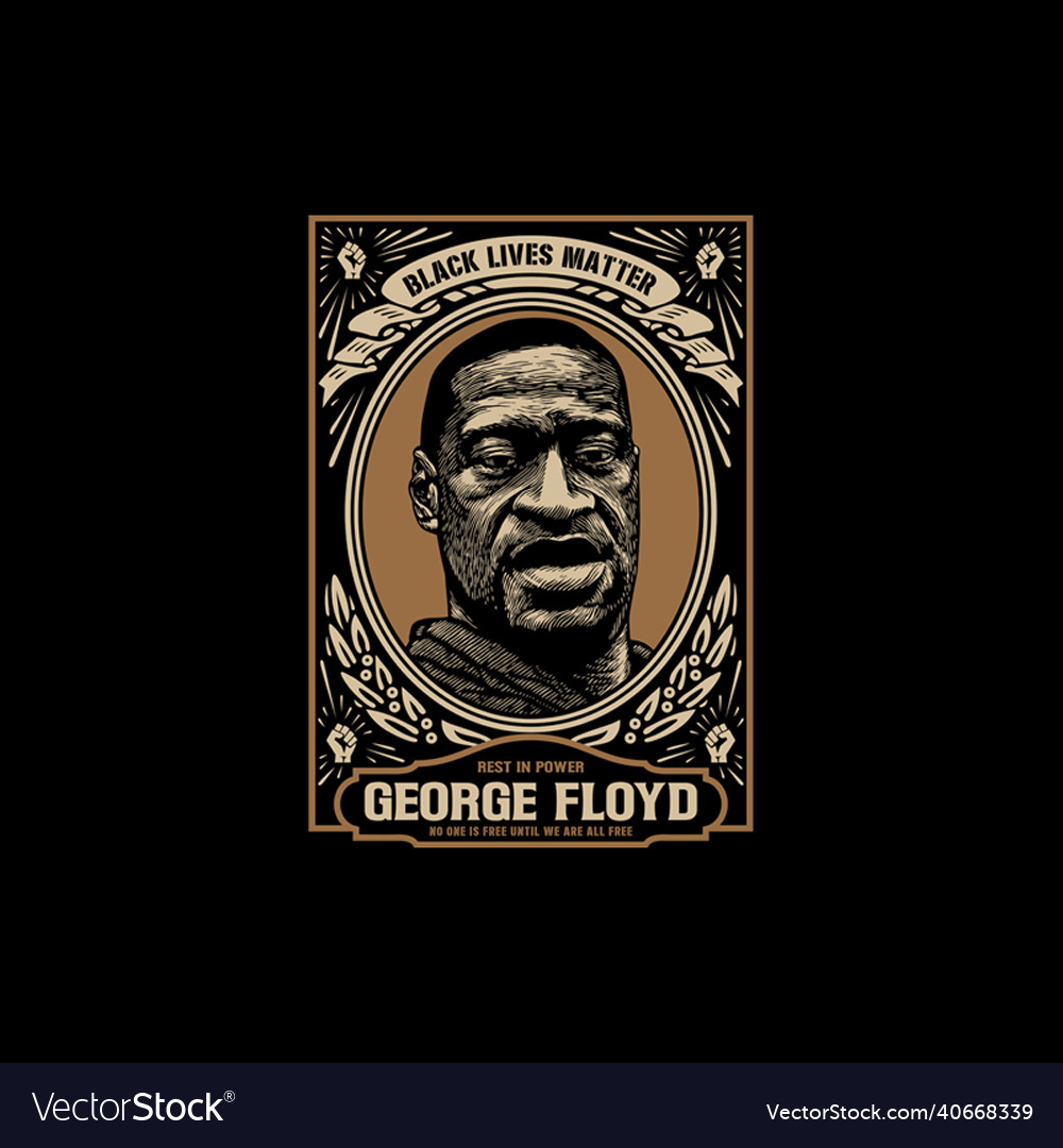 George floyd Royalty Free Vector Image - VectorStock