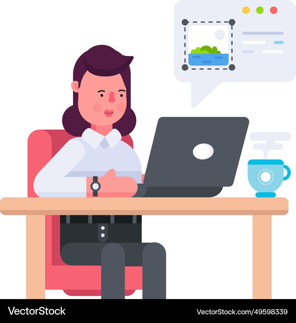 Visual Designer Royalty Free Vector Image Vectorstock