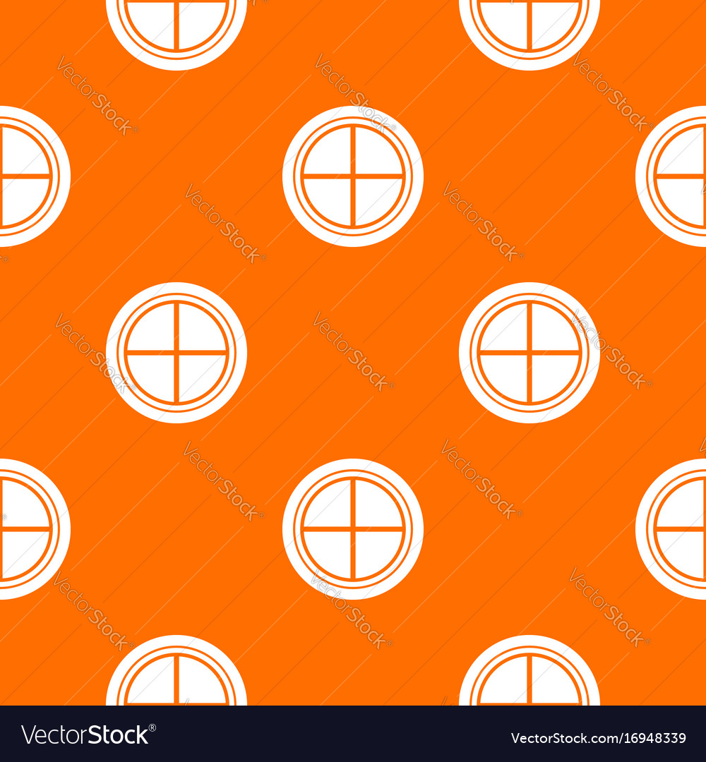 White round window pattern seamless Royalty Free Vector