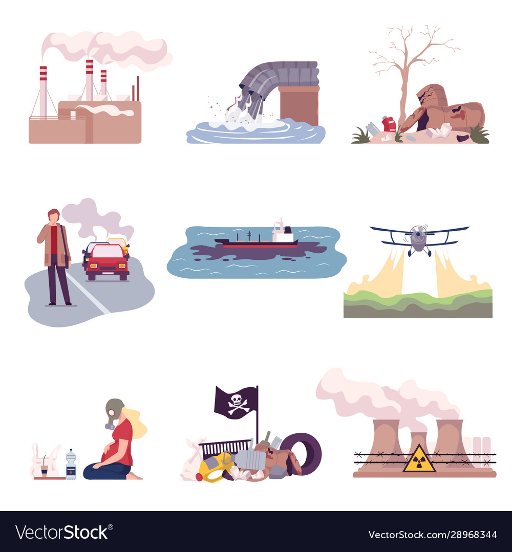 Environmental Pollution And Its Sources Royalty Free Vector environmental-pollution-and-its-sources-royalty-free-vector