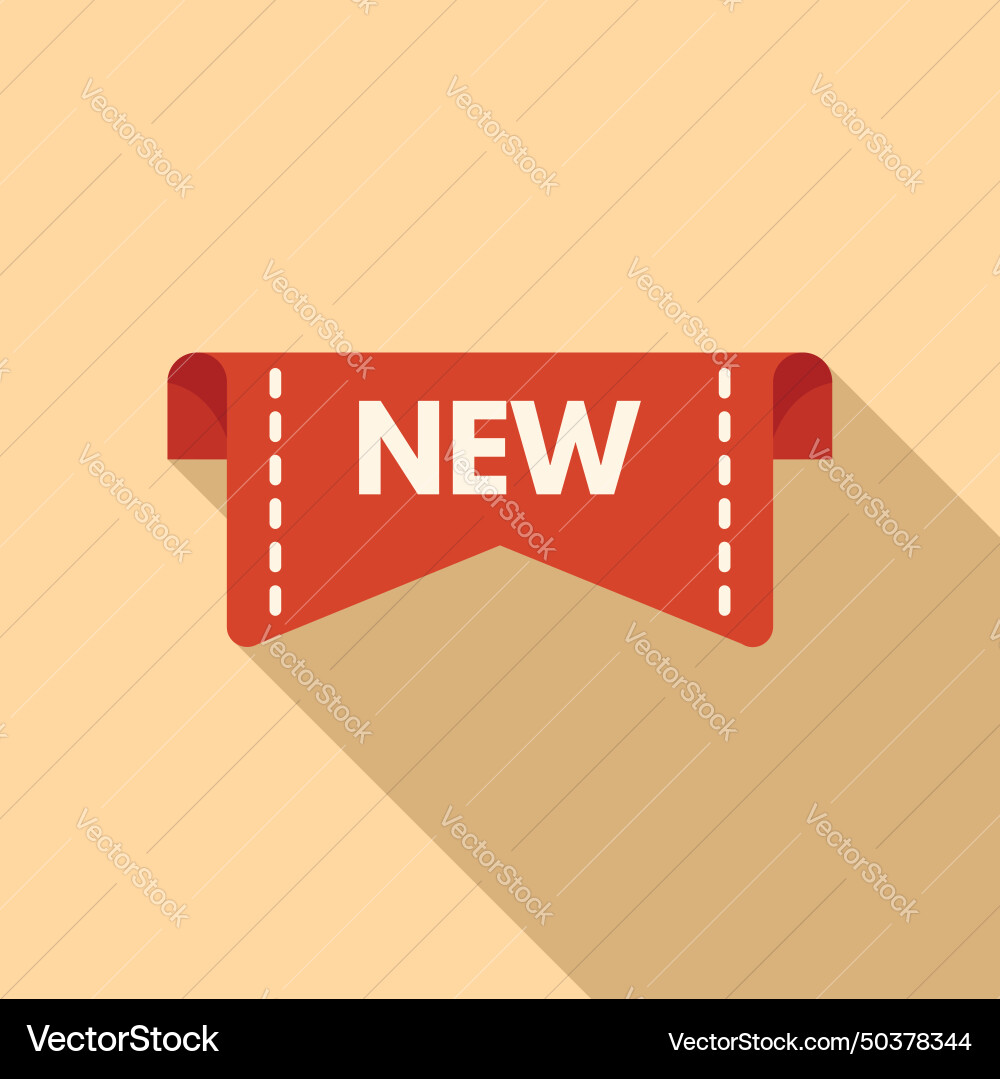 New future tag icon flat estimate cheap Royalty Free Vector
