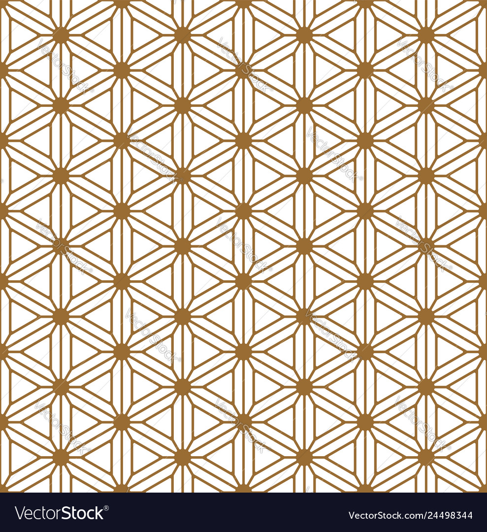 Seamless geometric pattern based on japanese Vector Image