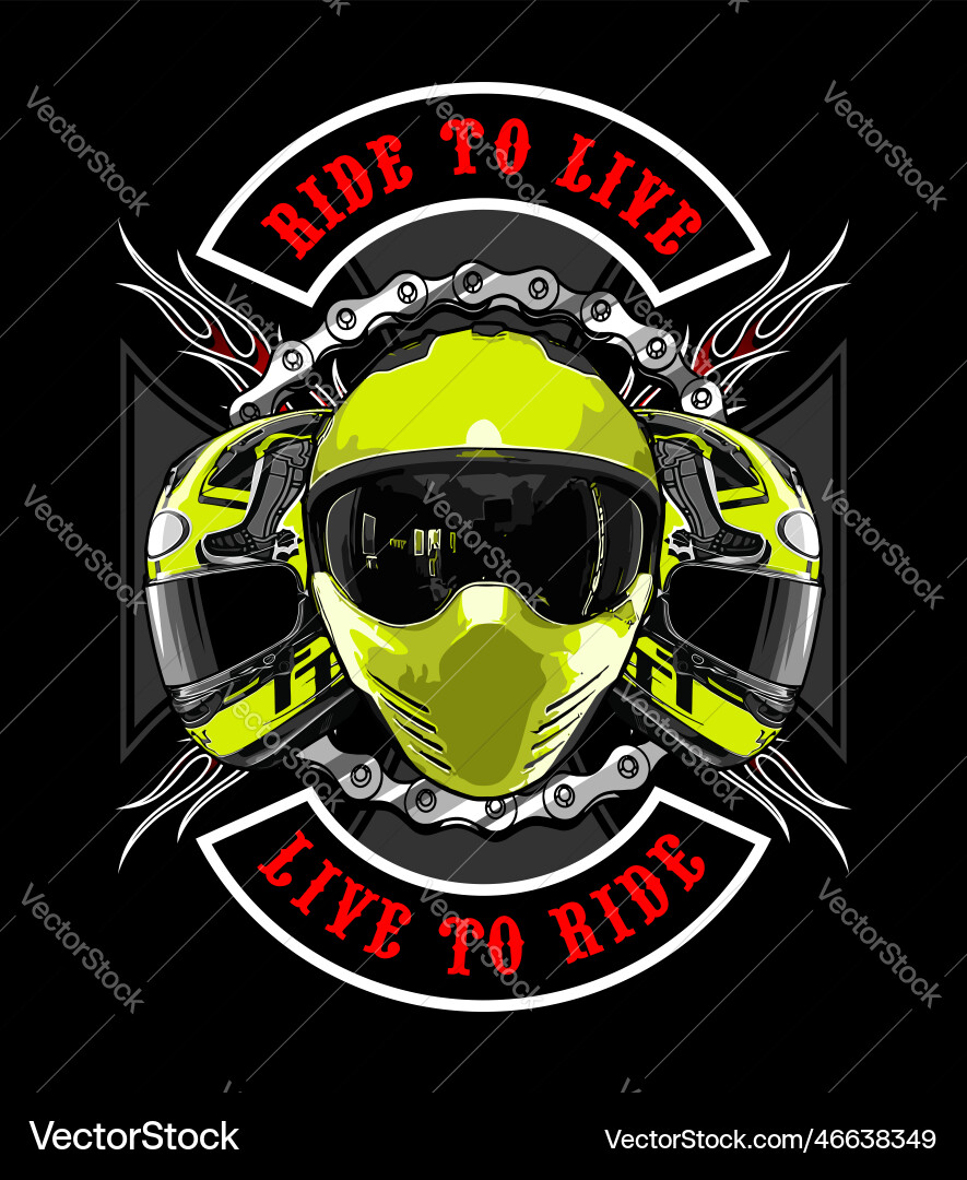 Biker template for graphic design Royalty Free Vector Image
