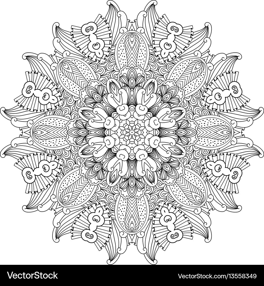 Mandala design element Royalty Free Vector Image