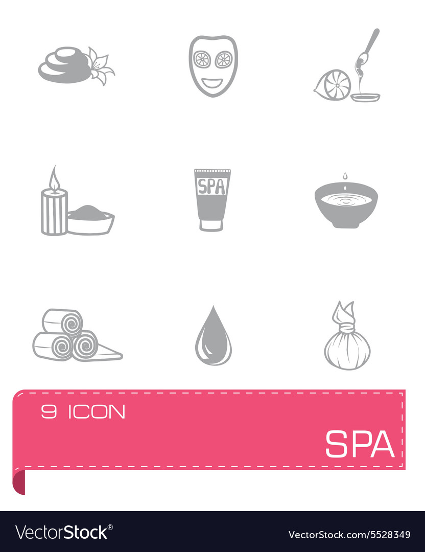 Spa icon set Royalty Free Vector Image - VectorStock