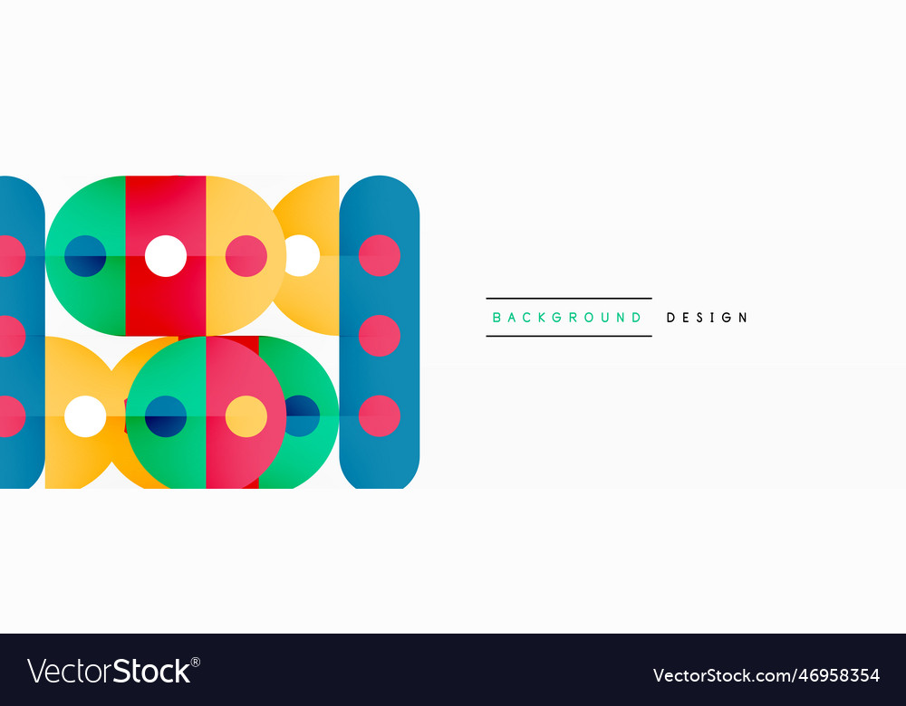 Simple circles and round elements pattern Vector Image