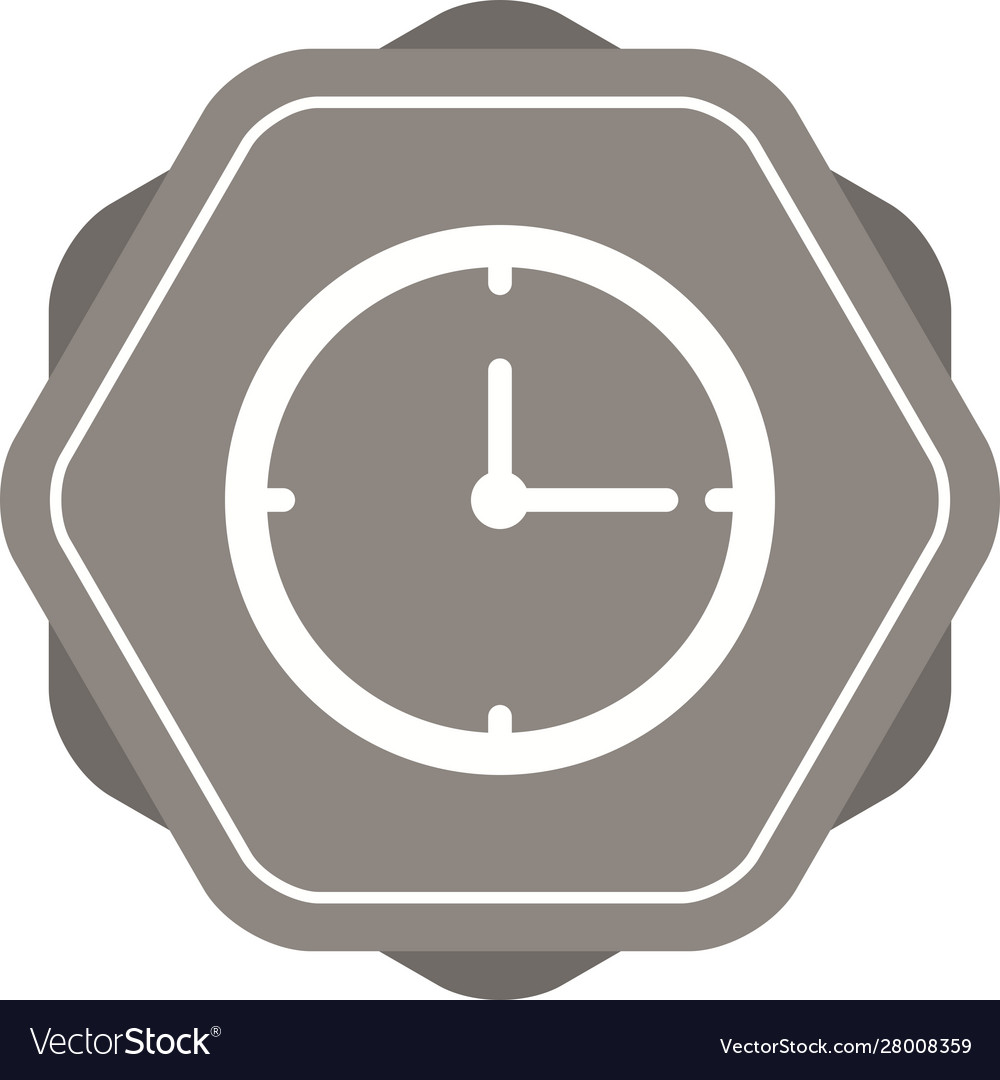 Beautiful clock glyph icon Royalty Free Vector Image Beautiful clock glyph icon Royalty Free Vector Image