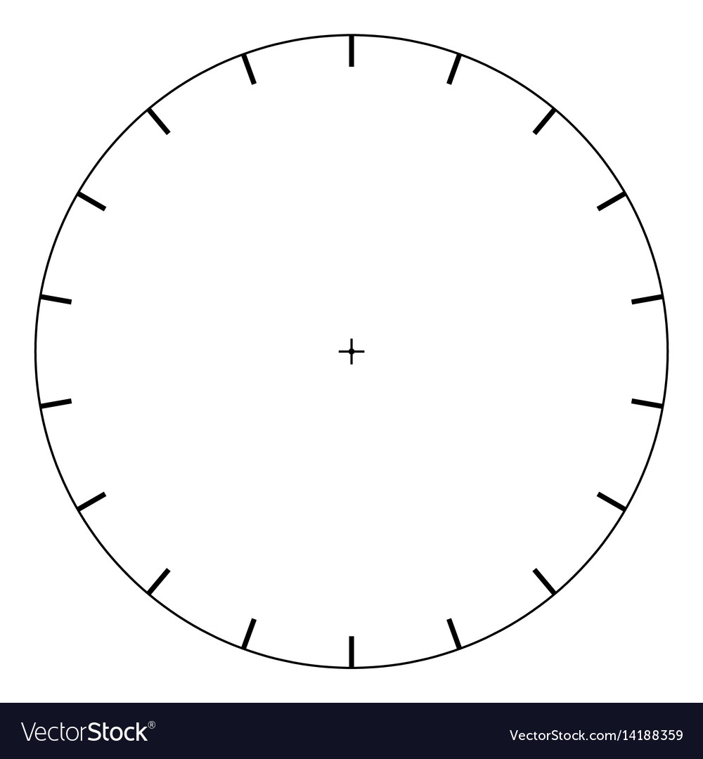 Blank Polar Graph Paper Protractor Pie Chart Vector Image