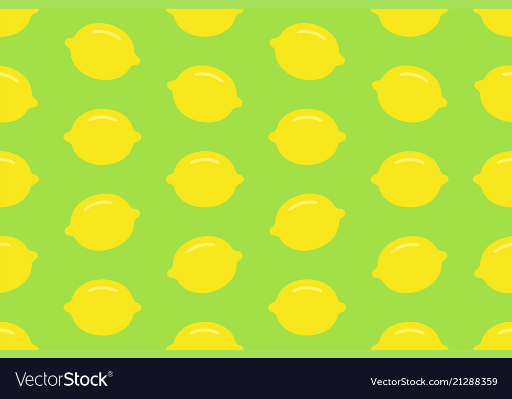 Seamless pattern with lemon Royalty Free Vector Image