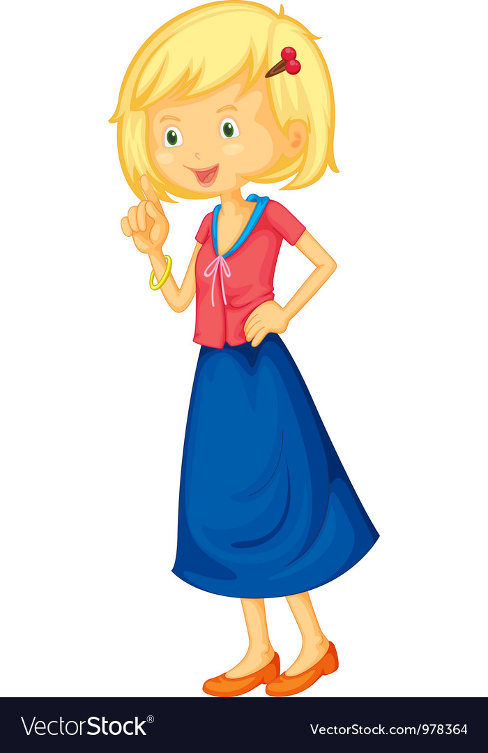 Cartoon girl Royalty Free Vector Image - VectorStock Cartoon girl Royalty Free Vector Image - VectorStock