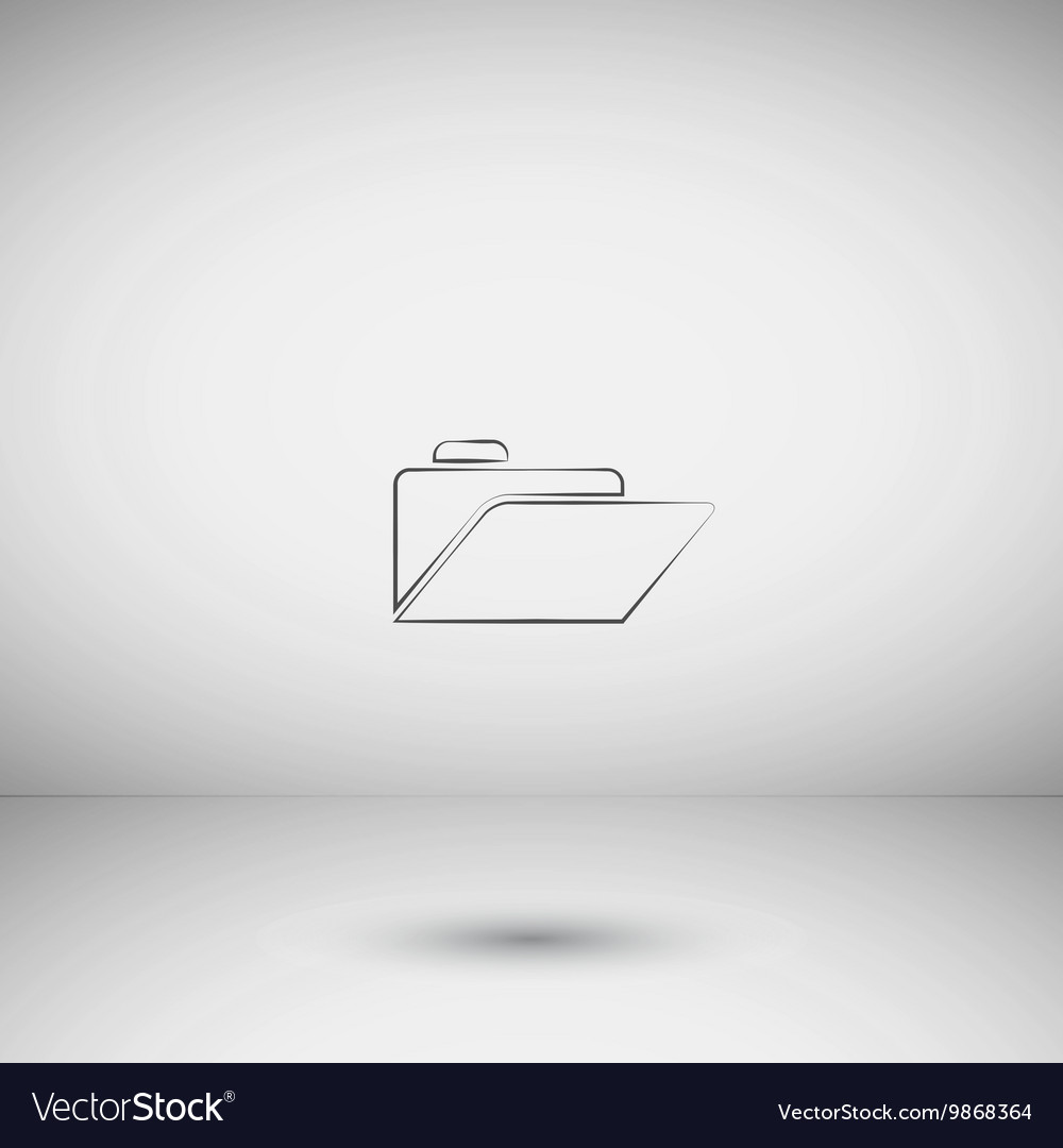 Ordner Icon Lizenzfreies Vektorbild - VectorStock