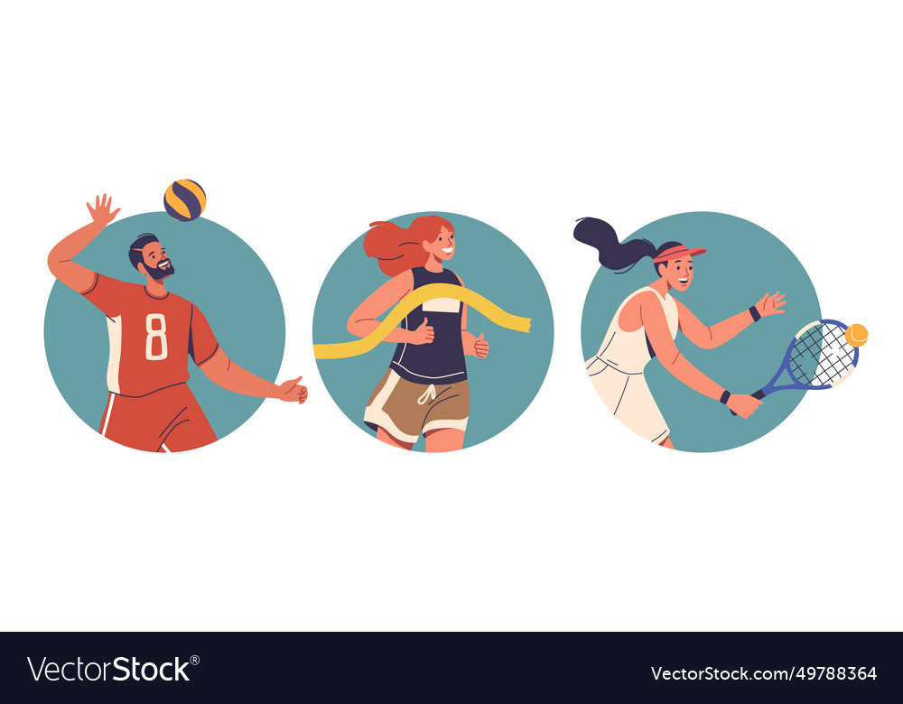 Isolated round icons or avatars Royalty Free Vector Image Isolated round icons or avatars Royalty Free Vector Image