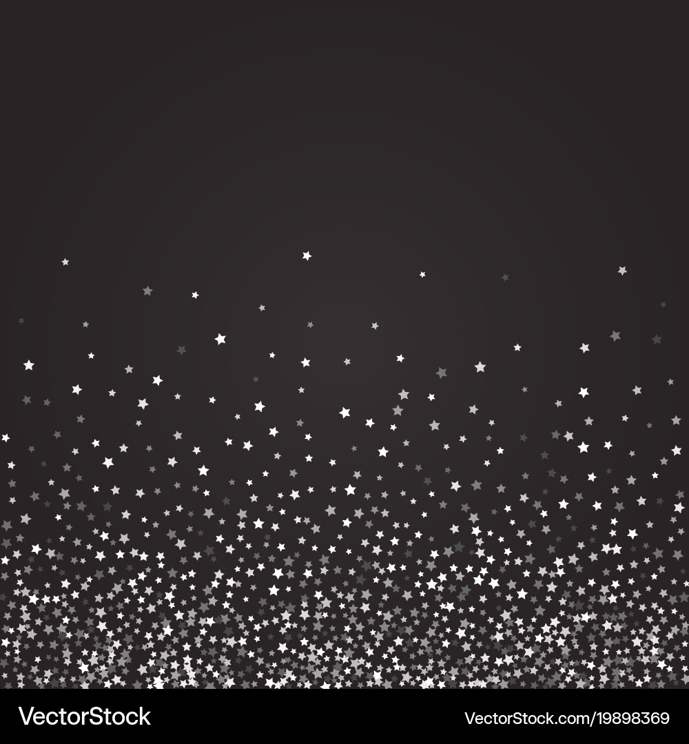 Abstract pattern of random falling stars Vector Image