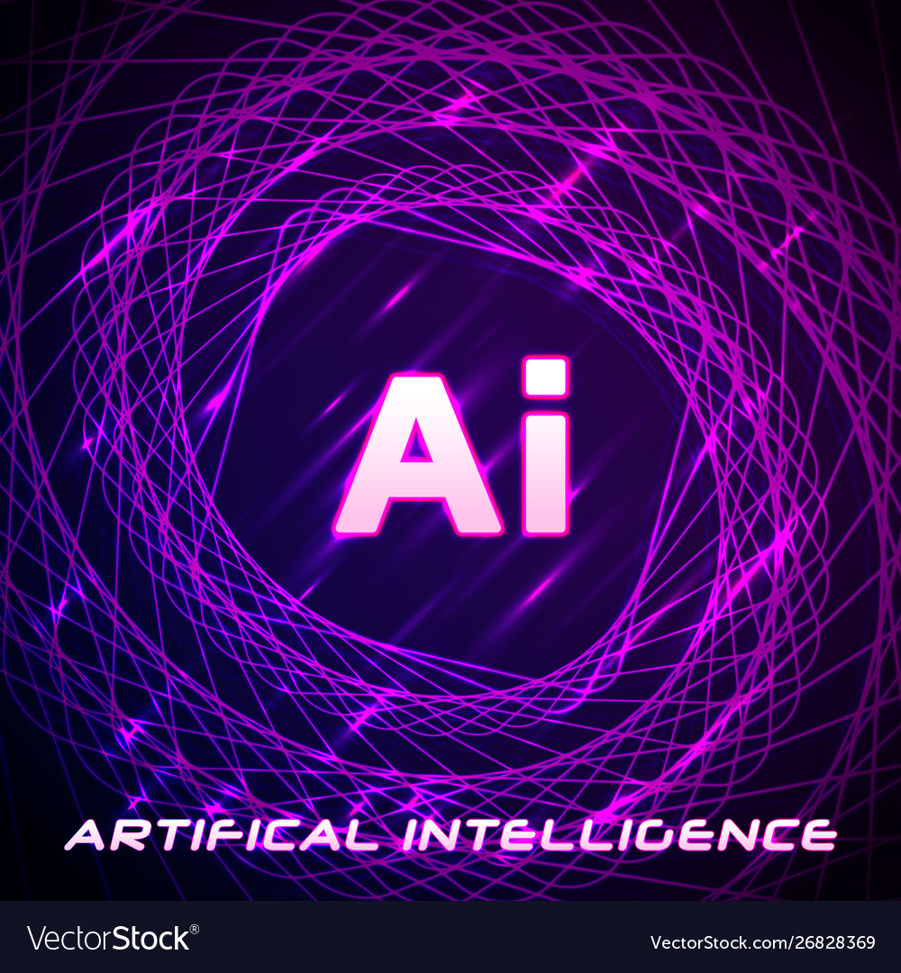 Future artificial intelligence Royalty Free Vector Image