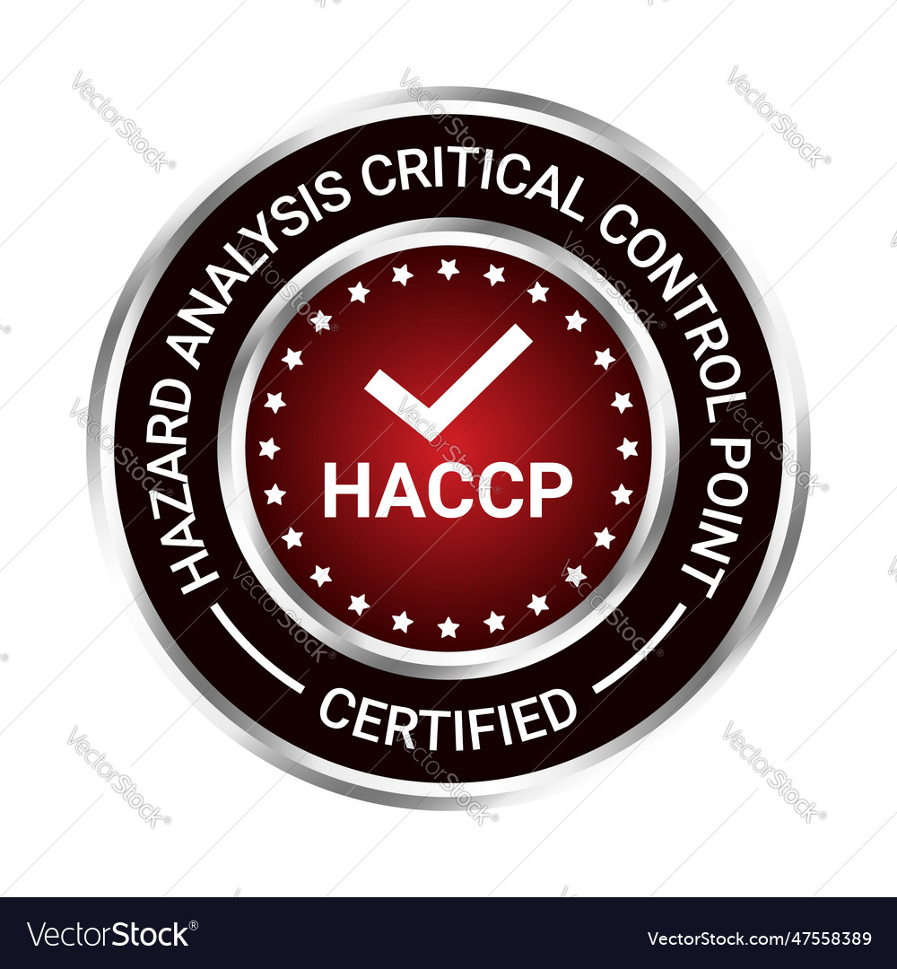 Hazard analysis critical control point or haccp Vector Image Hazard analysis critical control point or haccp Vector Image