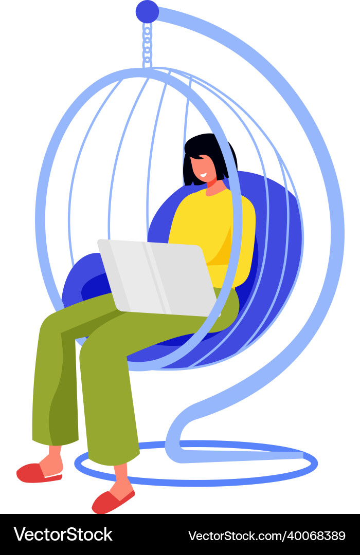 Relax at work composition Royalty Free Vector Image