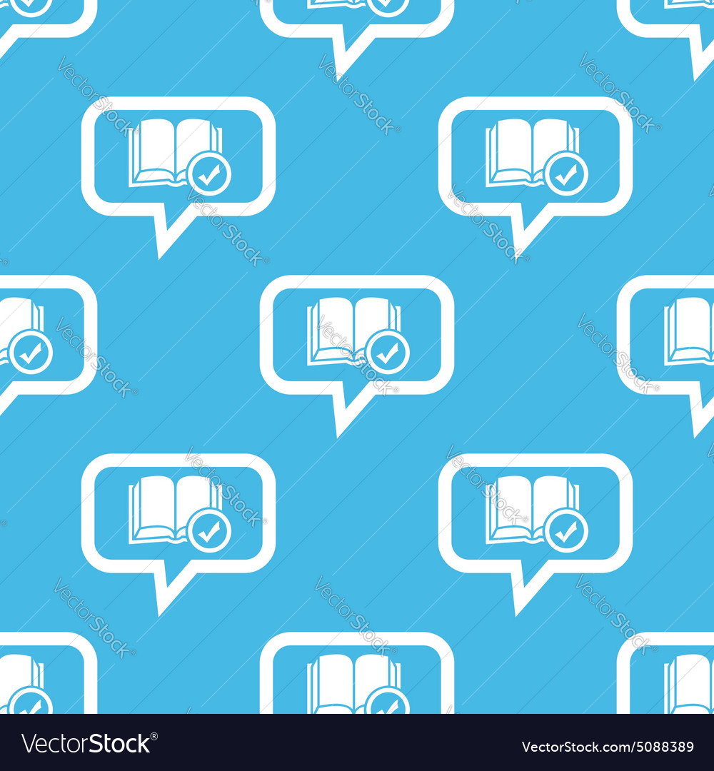 Select book message pattern Royalty Free Vector Image