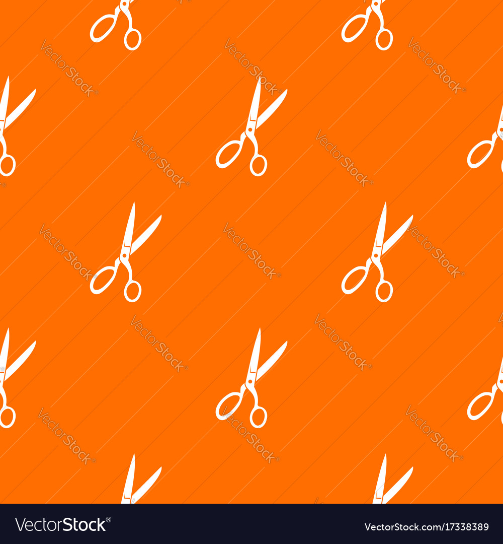 Sewing scissors pattern seamless Royalty Free Vector Image