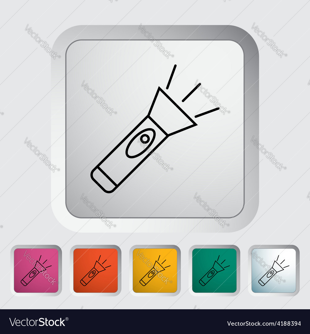 Flashlight Royalty Free Vector Image - VectorStock