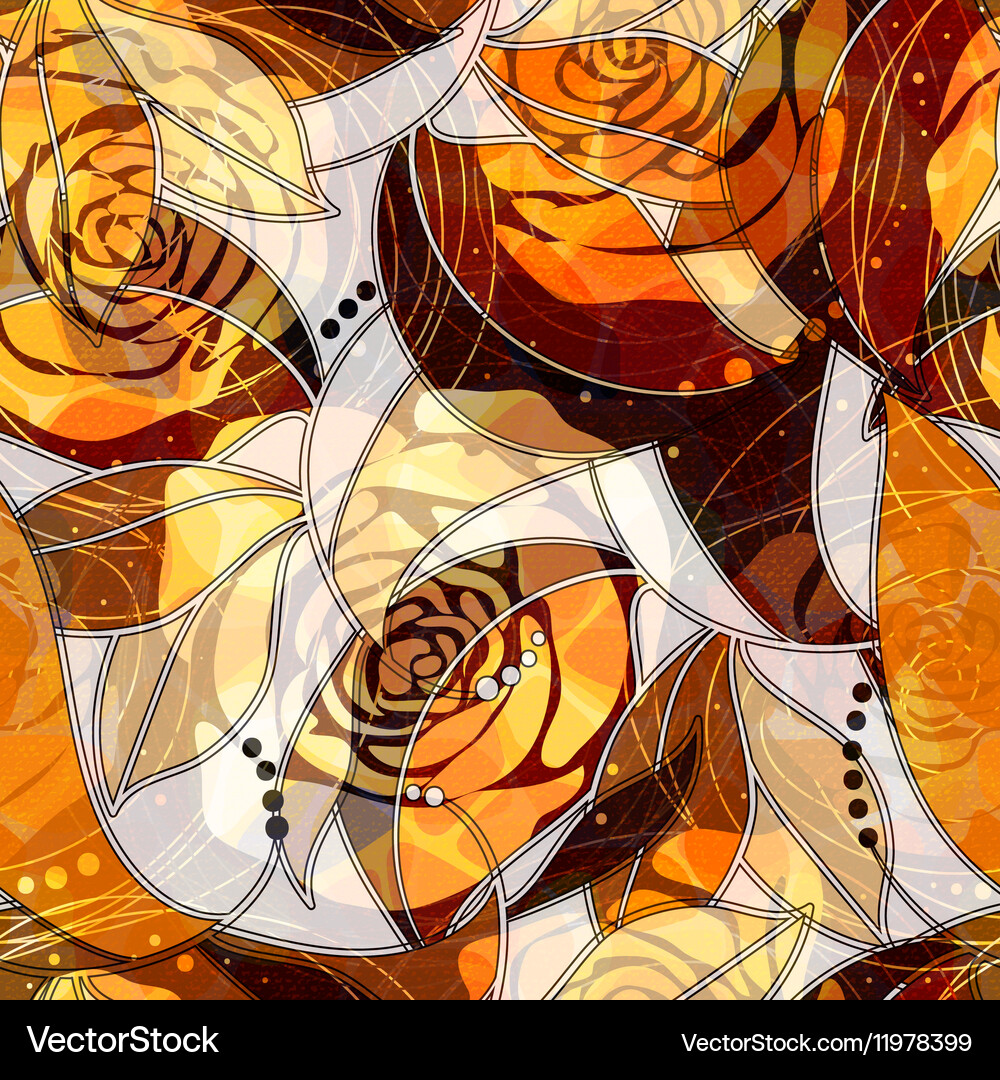 Roses pattern Royalty Free Vector Image - VectorStock