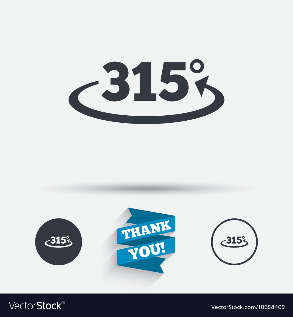 Angle 315 degrees sign icon geometry math symbol Vector Image Angle 315 degrees sign icon geometry math symbol Vector Image