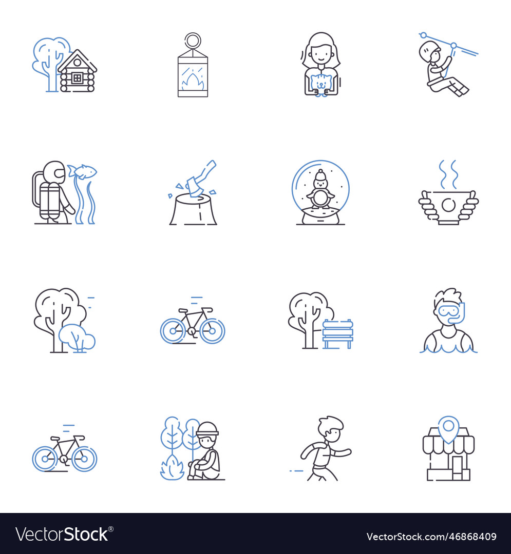 Chatbots line icons collection conversational Vector Image Chatbots line icons collection conversational Vector Image