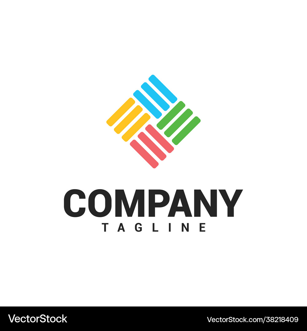 Cool and modern logo design for investment Vector Image
