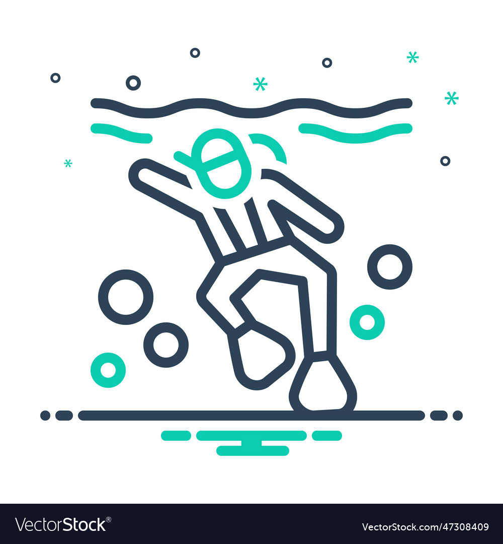 Diving Royalty Free Vector Image - VectorStock
