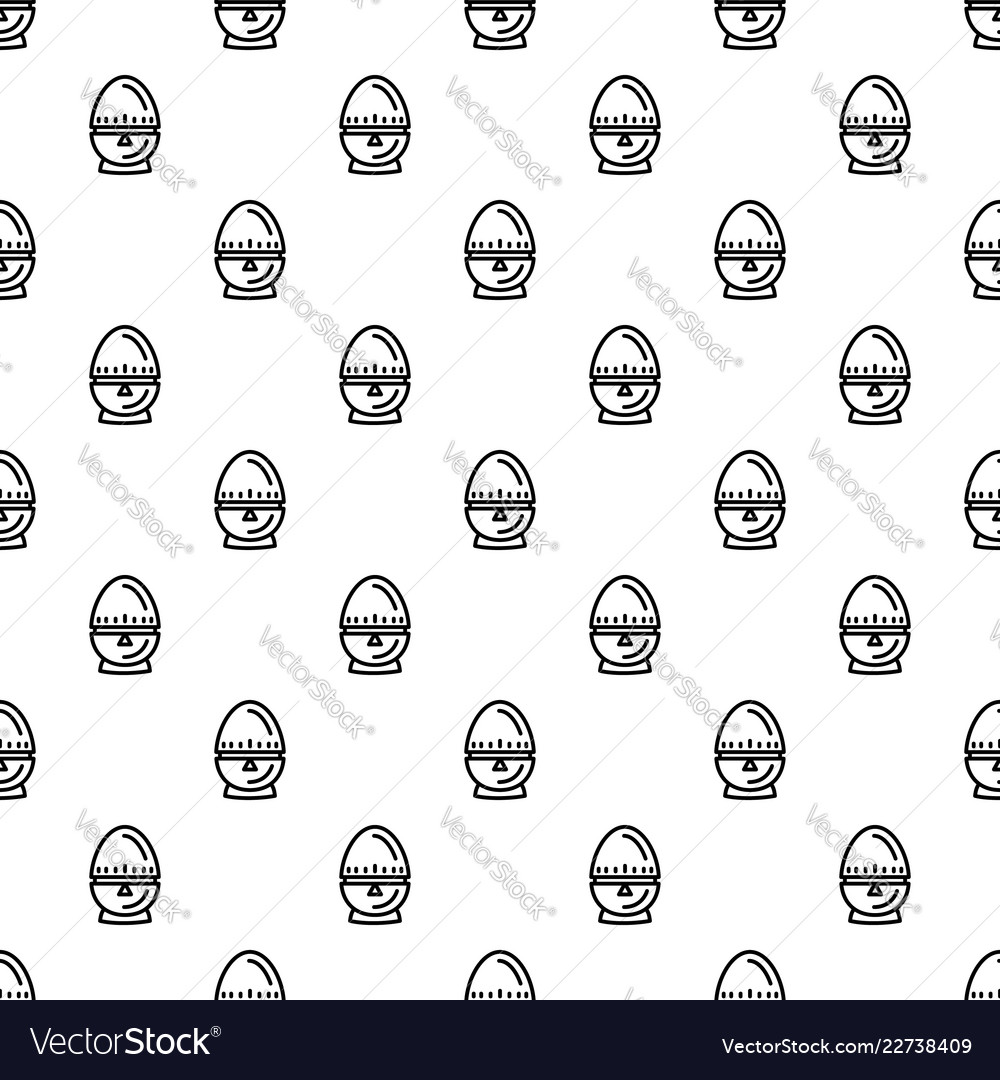 Egg timer pattern seamless Royalty Free Vector Image
