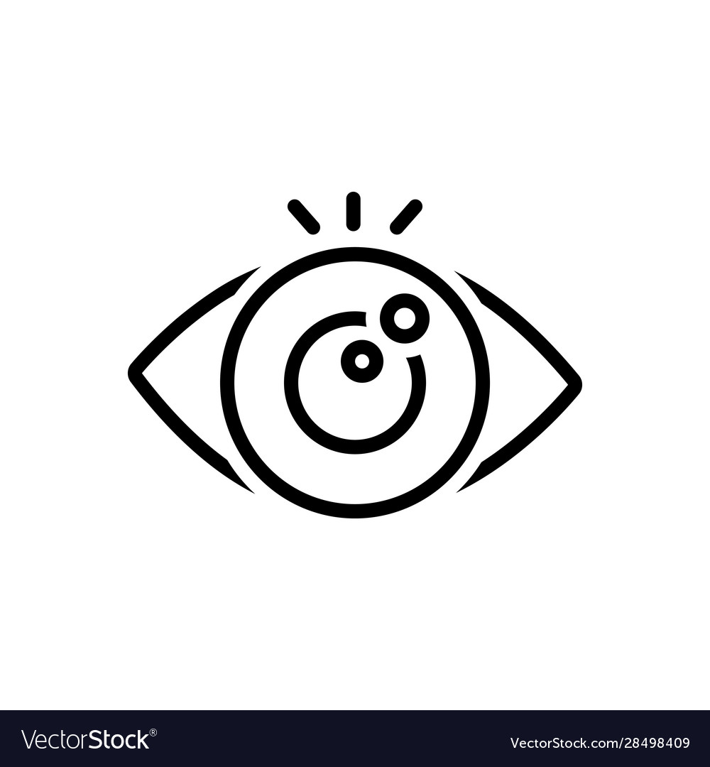 Eye looking Royalty Free Vector Image - VectorStock