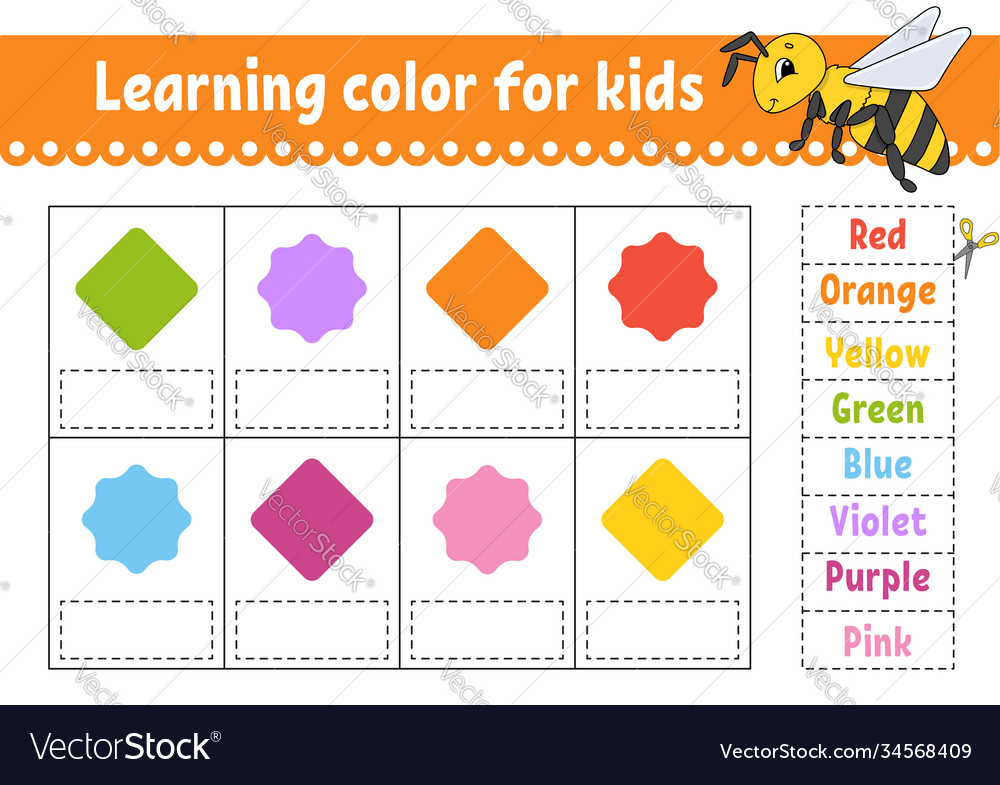 Learning color for kids education developing Vector Image