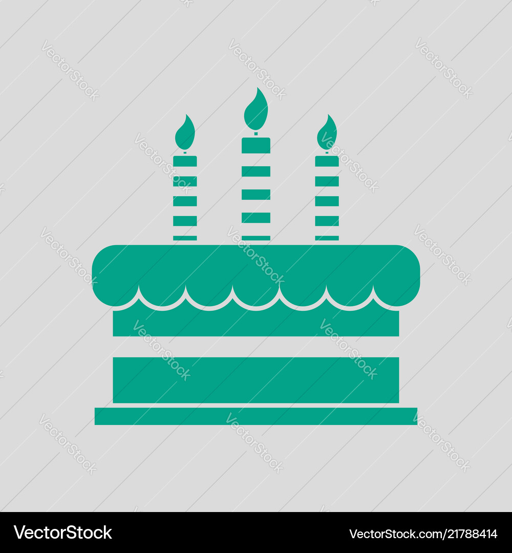 Party cake icon Royalty Free Vector Image - VectorStock