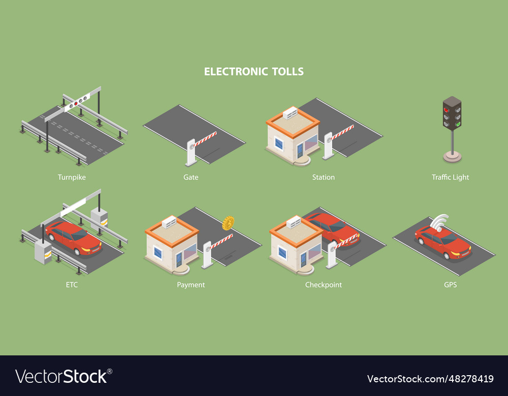 3d Isometric Flat Conceptual Royalty Free Vector Image
